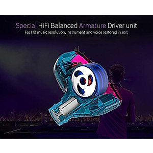 keephifi KZ ZST in Ear Monitor 1BA+1DD HiFi IEM Earphones,Noise Cancelling Earbuds Wired Rich Bass Stereo Headphones, Comfortable in Ear Earbuds,Detachable Cable for Audiophiles (Colorful,No Mic)