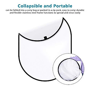 NEEWER Light Diffuser Panel for Photography, 5x7 feet/150x200cm Soft White Diffuser Fabric with Carry Bag, Collapsible Pop Out Light Modifier for Studio and Outdoor Portrait, Product, Video Shooting