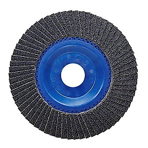 Bosch Professional 2608607367 Metal Prof 125mm Flap disc Straight Plastic G80, Blue/Brown