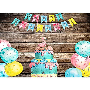 LYWYGG 7x5ft Photography Backdrop Brown Wood Backdrops Photography Wood Floor Wall Background Photographyers CP-172