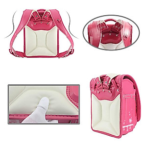 randoseru backpack ransel automatic janpanese school bag for kids PU leather waterpoof
