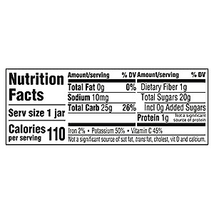 Gerber Natural for Baby Wonder Foods 2nd Foods Baby Food Jar, Banana Blueberry, Made with Natural Fruit & Vitamin C, Non-GMO Baby Food, 4-Ounce Glass Jar (Pack of 10)