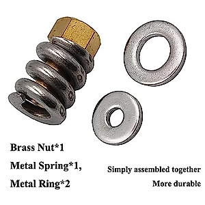 Zeiboat 53108900 Spring Barrel Nut Assembly, Compatible with P Pool/Spa Cartridge and FNS Plus Swimming Pool and D.E.Filter, 1.72'' Length