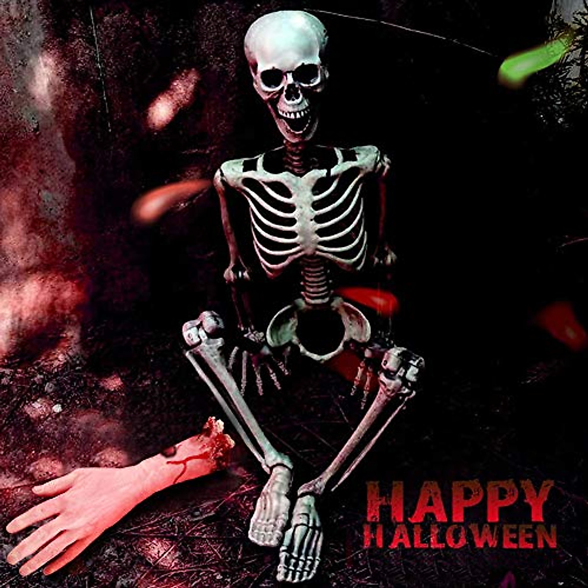 SIHUAN Halloween Horror Party Decorations Hanging Broken Body Parts Halloween Scary Props Bloody Hands Feet Halloween Tricky Haunted House Crime Scene Vampire Zombie Party Favor（3PCS Body Parts）