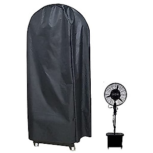 UCARE Pedestal Industrial Spray Cooling Fan Cover Waterproof 600D Heavy Duty Oxford Outdoor Portable Electric Shaking Head Standing Fan Dust Covers (L:65x29.5x13.7in)