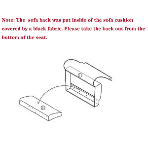 Changjie Furniture Small Loveseat Sofa, Upholstered Small Sofa Couch Mini Love seat Sofas for Bedroom Living Room (Blue)