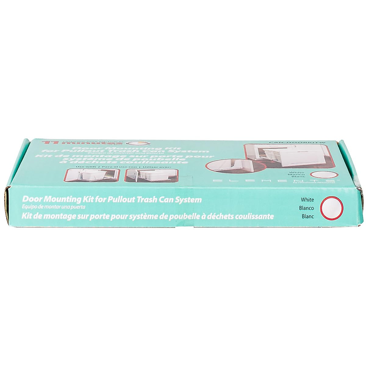 Hardware Resources Door Mount Kit for CAN-EBM Series, White