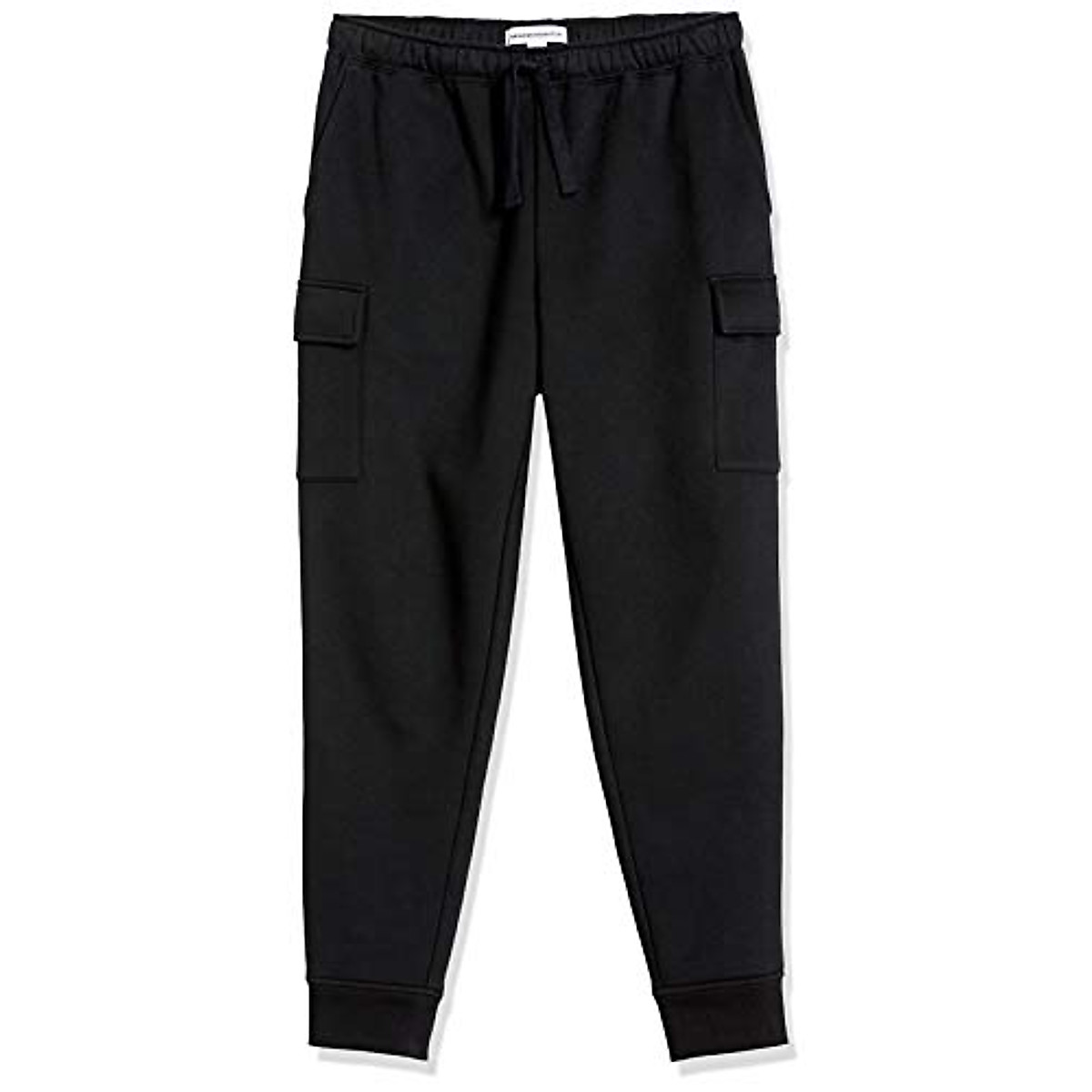 Amazon Essentials Cargo Sweatpants for Men - Fleece Jogger, Black, X-Large