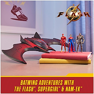 DC Comics, The Flash Batwing Battle Set (Amazon Exclusive)| Supergirl, NAM-Ek, Flash Action Figures, 4-inch | Kids Toys for Boys and Girls Ages 4+