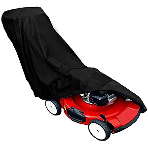 Thten Lawn Mower Cover,Waterproof Heavy Duty Push Mower Covers,Dust UV Protection,Secure Draw String and Large Size for Universal Fit with Drawstring & Storage Bag,Oxford 600D