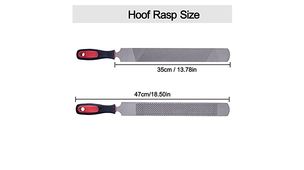 wevsuipo 18" Hoof Rasp Tool for Horses & Goats
