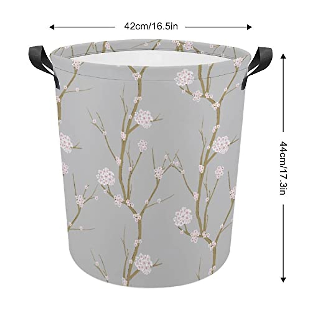 Cherry Blossom Flower Large Laundry Hamper Foldable Laundry Basket Durable Storage Basket Toy Organizer