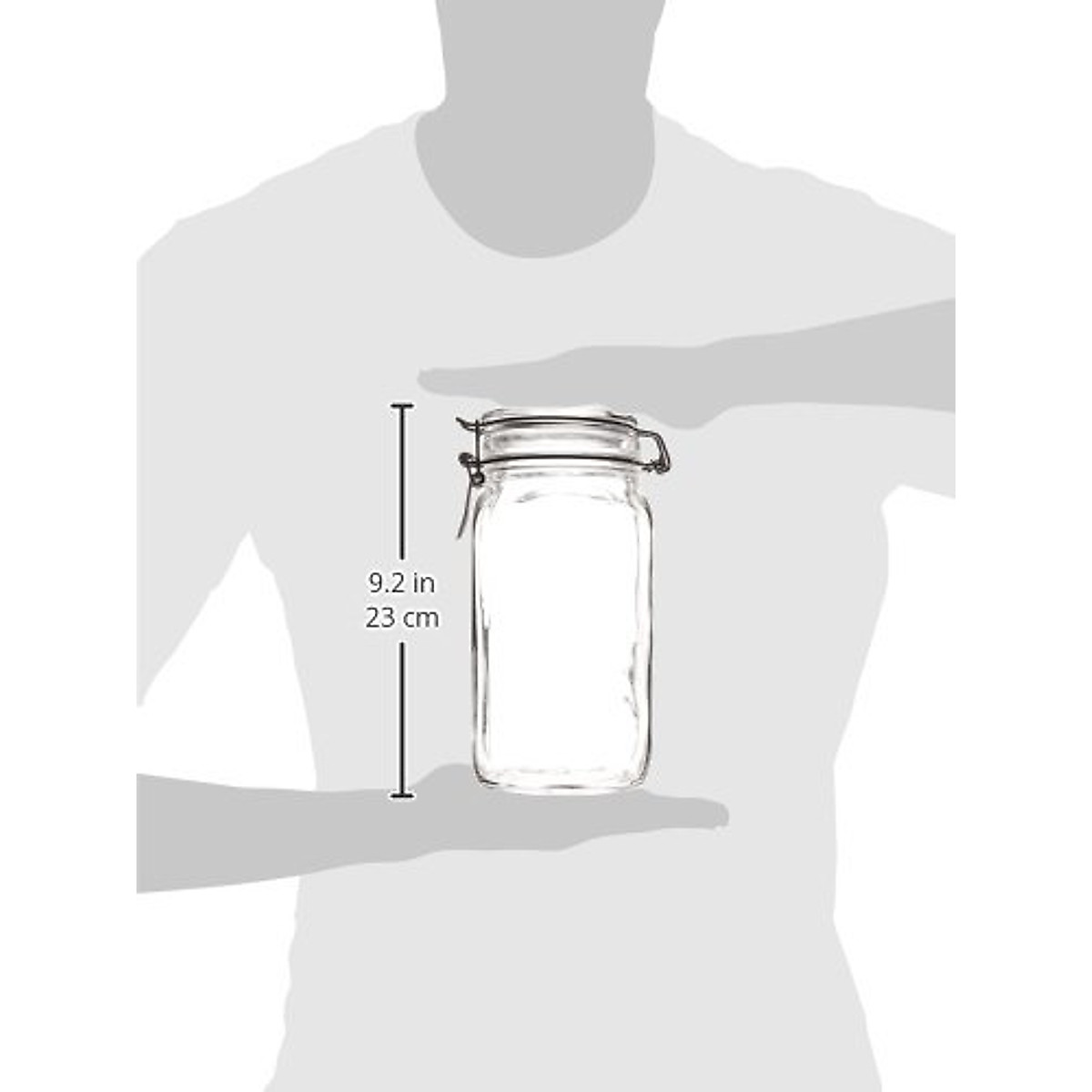 Bormioli Rocco Fido Canning Jar, Set of 3, 3 piece set, Clear