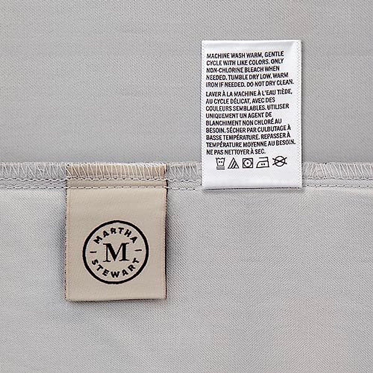 MARTHA STEWART 100% Cotton Queen Sheet Set - 4 Piece, Soft, Smooth, Durable, Easy Care, 16" Deep Pocket Sheets, Bedding Sheets, Sateen Sheets, 1 Flat, 1 Fitted, 2 Pillowcases, Yellow