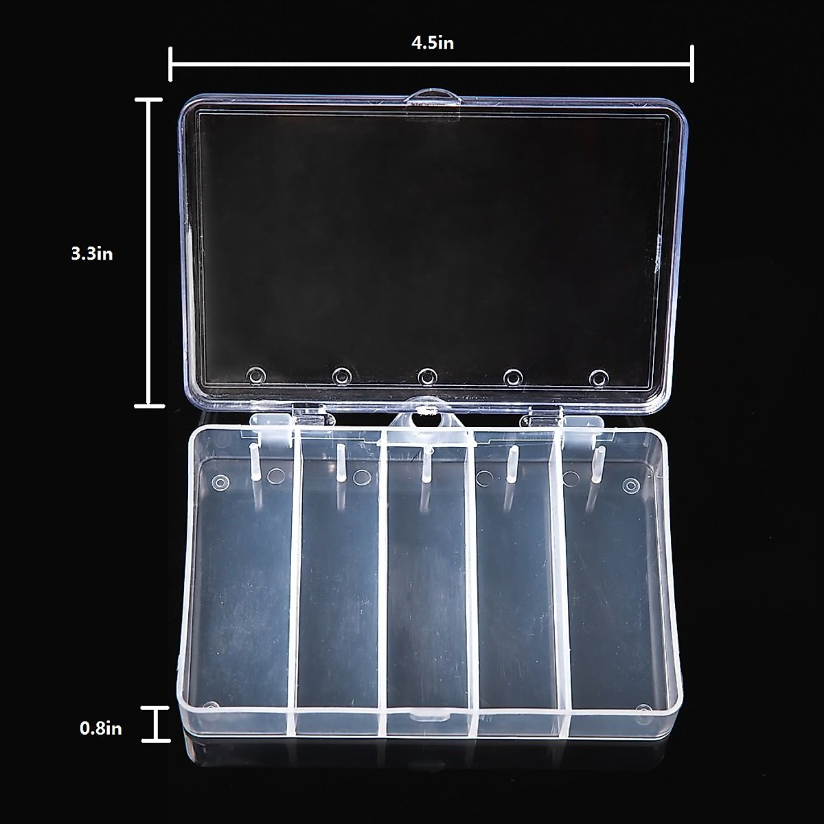 kingforest 10pcs Fishing Lures Spinnerbait for Bass Trout Salmon Walleye Hard Metal Spinner Baits Kit with Tackle Box