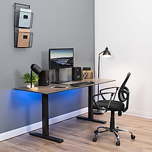 VIVO Single Rotating 13 to 38 inch Ultrawide Monitor and TV Table Top Desk Stand with Glass Base, Swivel, Height Adjustment, Screen Mount with Max VESA 100x100, STAND-V101J