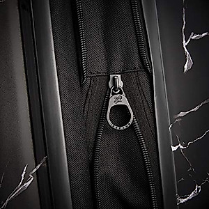 American Tourister Moonlight Hardside Expandable Luggage with Spinner Wheels, Black Marble, 2-Piece Set (21/24)