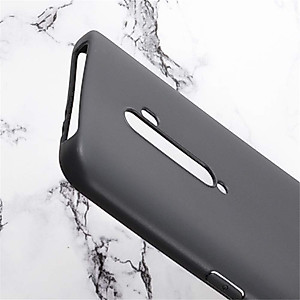 Shantime Oppo Reno 2 Case, Scratch Resistant Soft TPU Back Cover Shockproof Silicone Gel Rubber Bumper Anti-Fingerprints Full-Body Protective Case Cover for Oppo Reno 2 (Black)