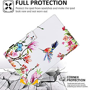 Folio Case for Amazon Fire HD 8 Tablet (Only Fit 2018 2017 2016 Version,8th/7th/6th Generation) and Fire HD 8 Tablet, Funut Premium PU Leather Smart Cover with Auto Wake/Sleep,Cute Bird