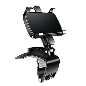 Peiiwdc Car Phone Holder Stand Universal Fit Sturdy Stand Save Space Easy to Operate Rotate Freely for Sun Mount Cell Phone Holder Clip Car Mount Clamp Dashboard