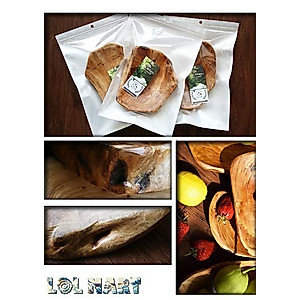 HIZBO MART Root Wood Serving Dish, Vintage Wooden ring dish, appetizer display, Hand Carved Artworks（The length 7~11inch）