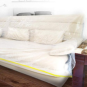 Transparent Protector Cover, Dust Cover, 2.74x3.66m for Furniture Car Patio Use Outdoor Use