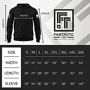 Fantastic Tees Thin Red Line Firefighter American Skull Men's Sweatshirt Hoodie (Black, M)