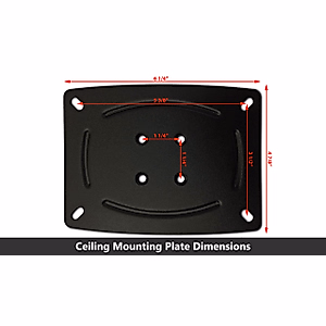 STR-MOUNTSB Silver Ticket Products LCD/DLP Low Profile Universal Projector Mount (3" Low Profile)