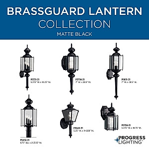 Progress Lighting P5432-31 BrassGUARD Lantern Outdoor, Black