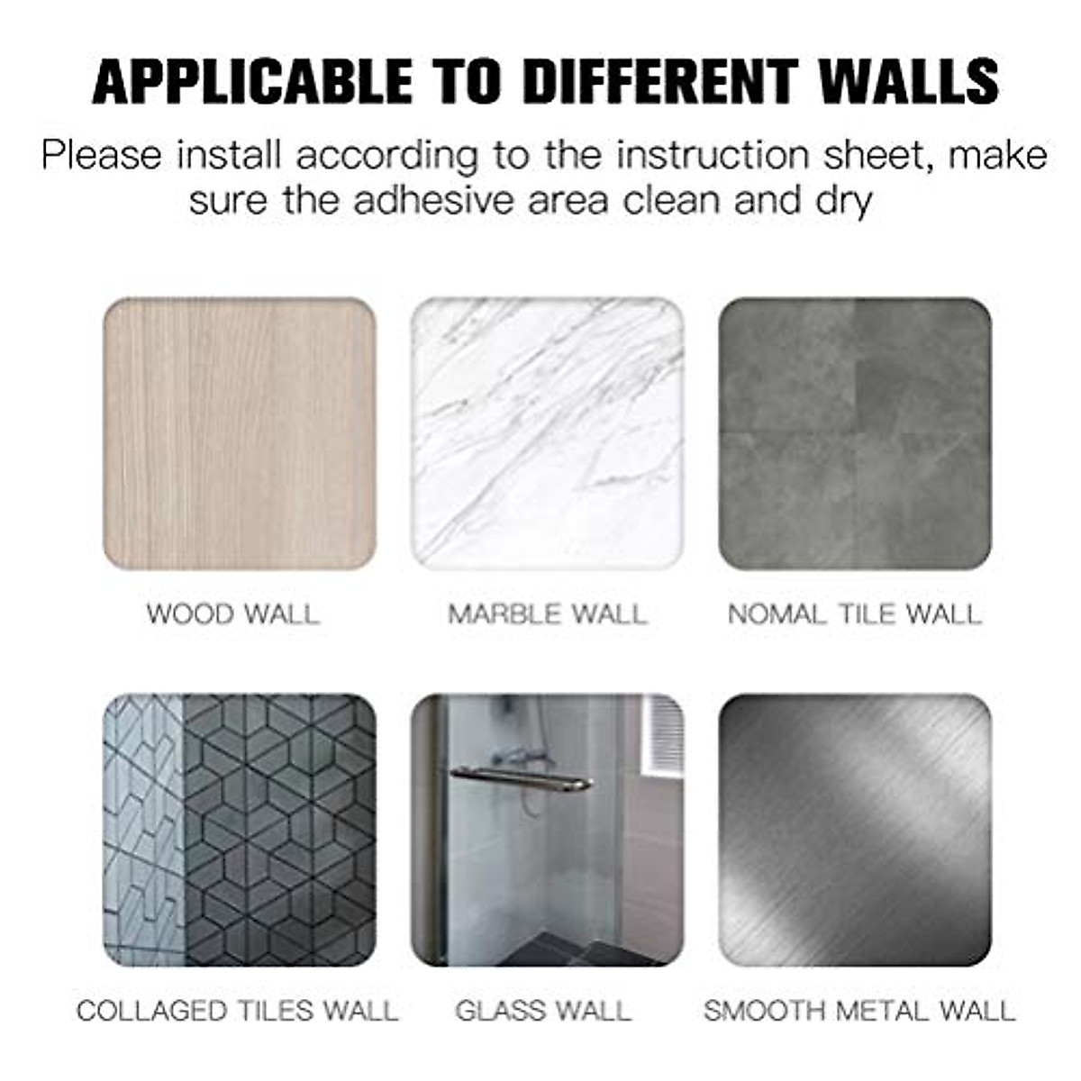 ibasenice Phone Holder Rotating Wall Mount Waterproof Phone Stands for Bathroom Kitchen Compatible with Mobile Phones Under 6. 9 Inches (White)