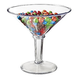 G.E.T. SW-1419-1-SAN-CL Shatterproof Jumbo Martini Cocktail Glass, BPA Free, 48 Ounce, Clear