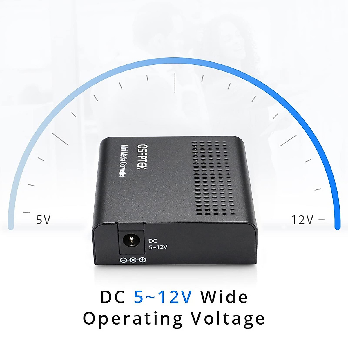 10G Media Coverter, 10 Gigabit Fiber to 10G Copper UTP Ethernet Media Converter, Mini Unmanaged 1x 100M/1G/2.5G/5G/10GBase-T RJ45 to 1x 10GBase-X SFP+ Slot 10Gigabit Ethernet Media Converter