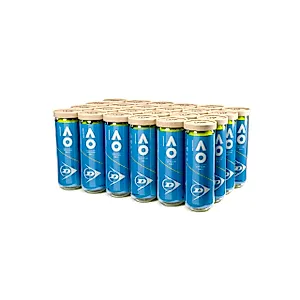 Dunlop Sports Australian Open AO Extra Duty Tennis Balls - Case of 24 cans (72 Balls)