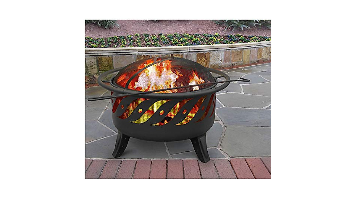 Landmann USA Firewave Patio Firepit - Stylish Steel Firepit for Outdoor Use