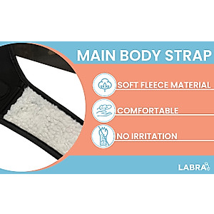 Labra Dog Canine Knee Stifle Brace Wrap, Metal Splint Hinged Flexible Support Brace for K9 ACL, CCL, Luxating Patella, Cruciate Ligament Sprains in Back, Rear, Hind Leg (Extra Large - 75-100lbs)