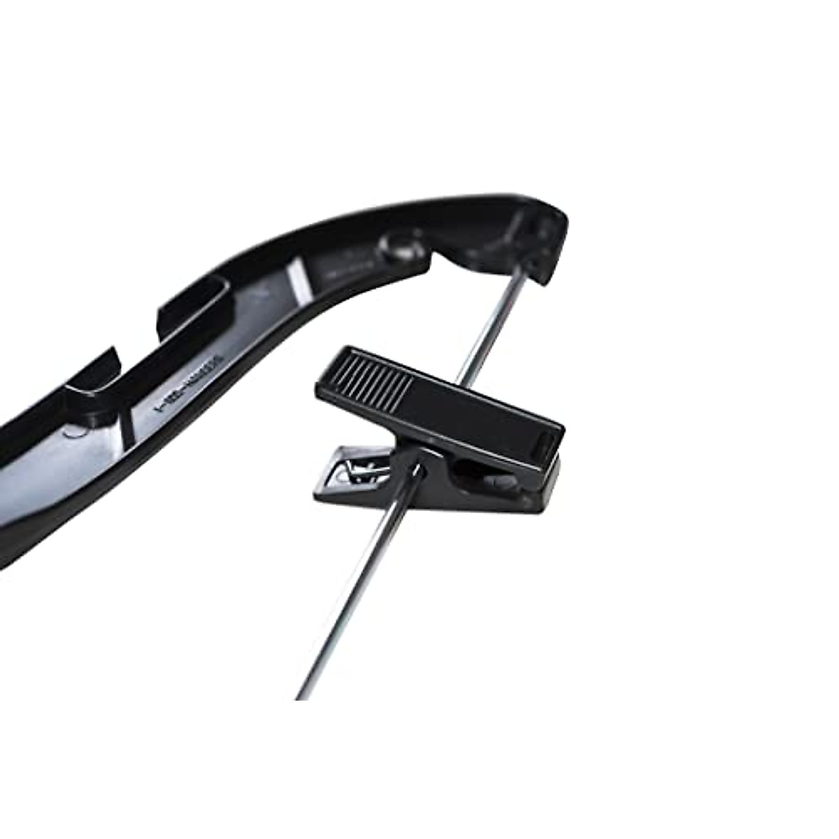 NAHANCO 2500PCBHHU Plastic Suit Hangers, Heavy Weight, Black Hook with Plastic Clips, Home Use, 17", Black (Pack of 25)