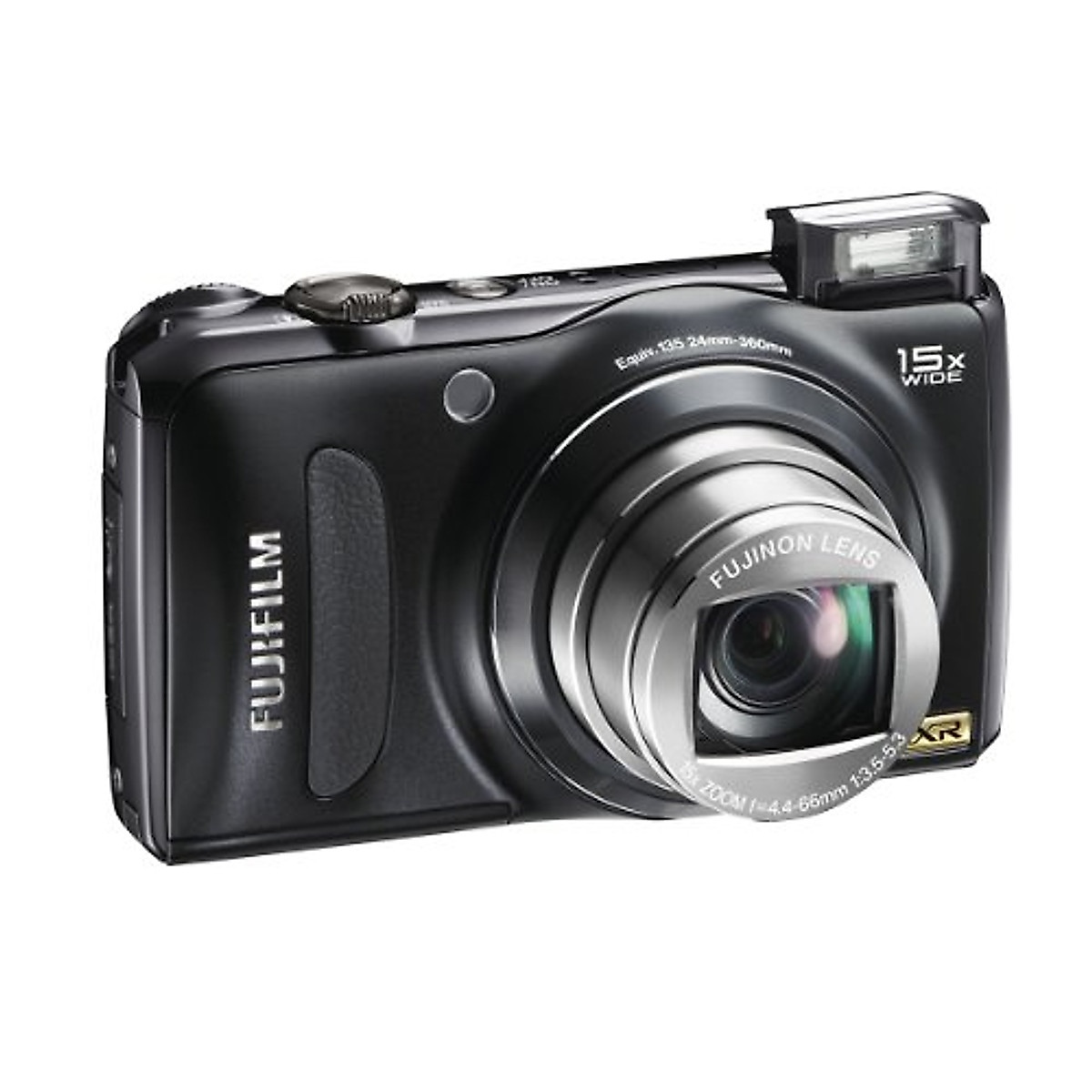 FUJIFILM FinePix Digital Camera F300EXR (Black) F FX-F300EXR B 12MP CCD 15x Optical Zoom Wide angle24mm 3.0-inch Display - International Version
