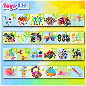 400 Pcs Party Favors for Kids, Easter Basket Stuffers, Fidget Toy Pack, Stocking Stuffers Carnival Prizes Treasure Box Toys for Classroom Bulk Toys Goodie Bag Stuffers Pinata Fillers for Kids