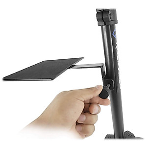 Rockville + DJ Tripod Laptop/Tablet/Ipad Stand with Dual Trays + RLS67 Professional