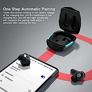 ACAGET True Wireless Earbuds Bluetooth Headphones & iPhone 13 Pro Case Noise Cancelling Earphones Stereo Bass Built-in Mic Headphone