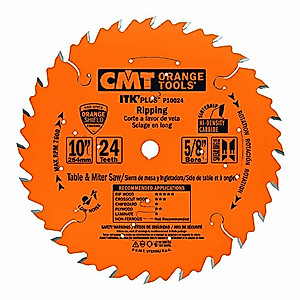 CMT P1001C One Ripping + One Finishing Blade Combo Pack for Soft/Hardwood, Plywood and OSB Panels, Orange