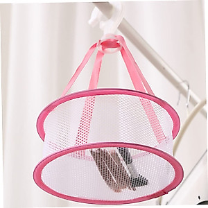 OFFSCH 2pcs Drying net Bag Foldable Sweater Dryer Socks Drying net Makeup Sponge Drying net Laundry Drying Rack Collapsible mesh Clothes Drying Rack Mini Eggs Folding Polyester