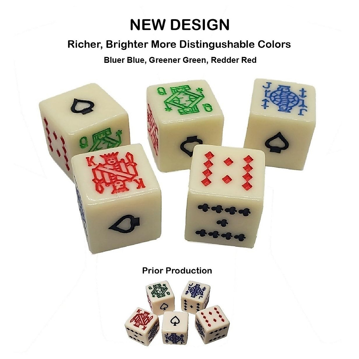 Liphontcta Cyber-Deals (2) Sets of 5 Poker Dice 16mm (Total 10 Dice)
