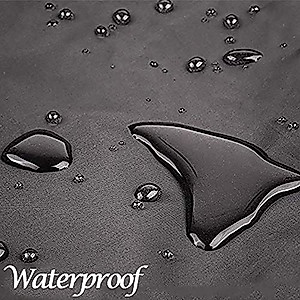 31 Inch Square Side Table Cover Waterproof Patio Ottoman Cover Heavy Duty Outdoor Patio Furniture Cover, Black