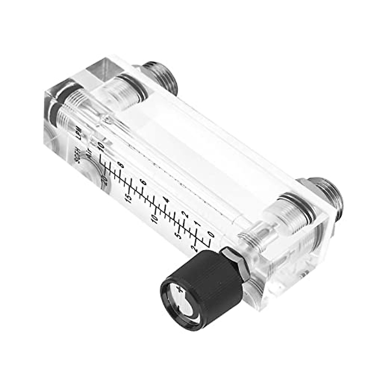 Gas Flow Meter,Boxwizard Oxygen Flow Meter Lzm6T Acrylic Pmma Adjustable Panel Type Gas Flowmeter 1~10Lpm 1/4"Bsp M18x1.5 Flow Meter Gas Acrylic