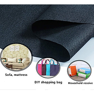 Olgamo 60 Inch x 3 Yard Upholstery Black Cambric Dust Cover Fabric Replacement for Sofas, Dining Chairs, Conceals Frame and Staples Inside Furniture