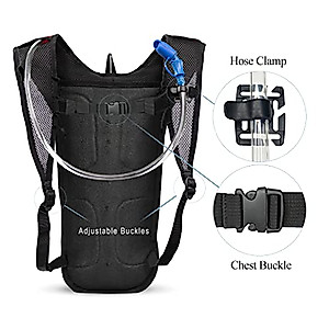 2Pack Hydration Backpack with 2L Water Bladder - Camelback for Kids Men & Women - Running Hiking Cycling (Color 2Pack)
