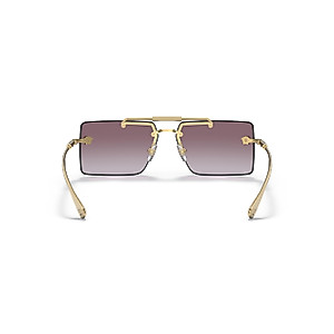 Versace Woman Sunglasses Gold Frame, Violet Gradient Lenses, 60MM