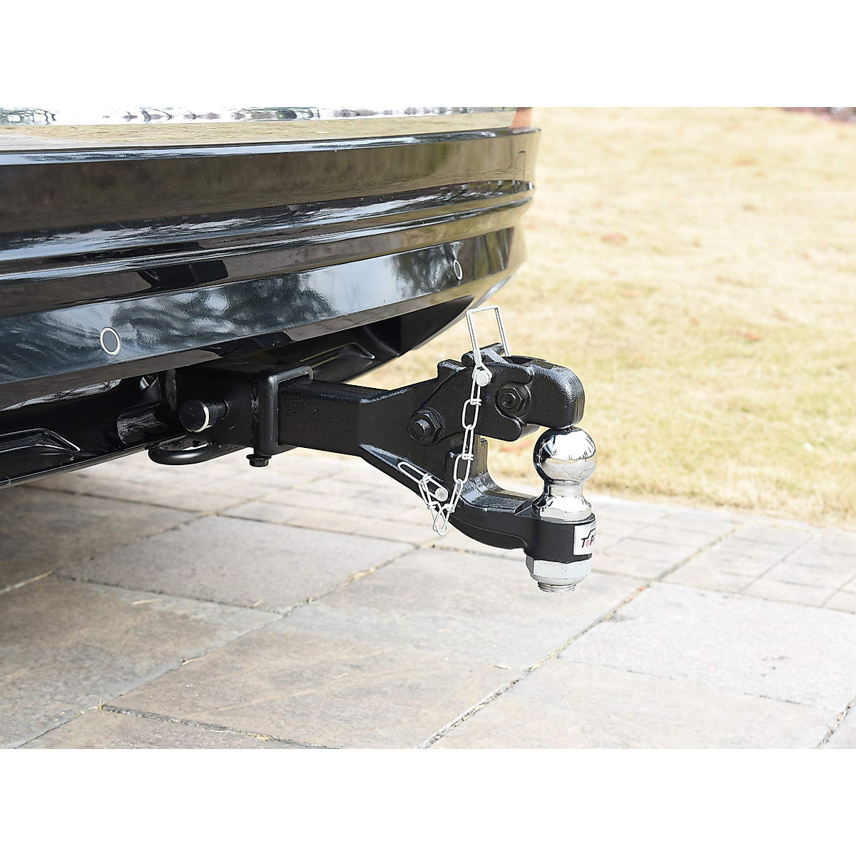 TOPTOW 64186 Pintle Hitch, Hook and 2 inch Trailer Ball Combination, 16,000 lbs (8T)…