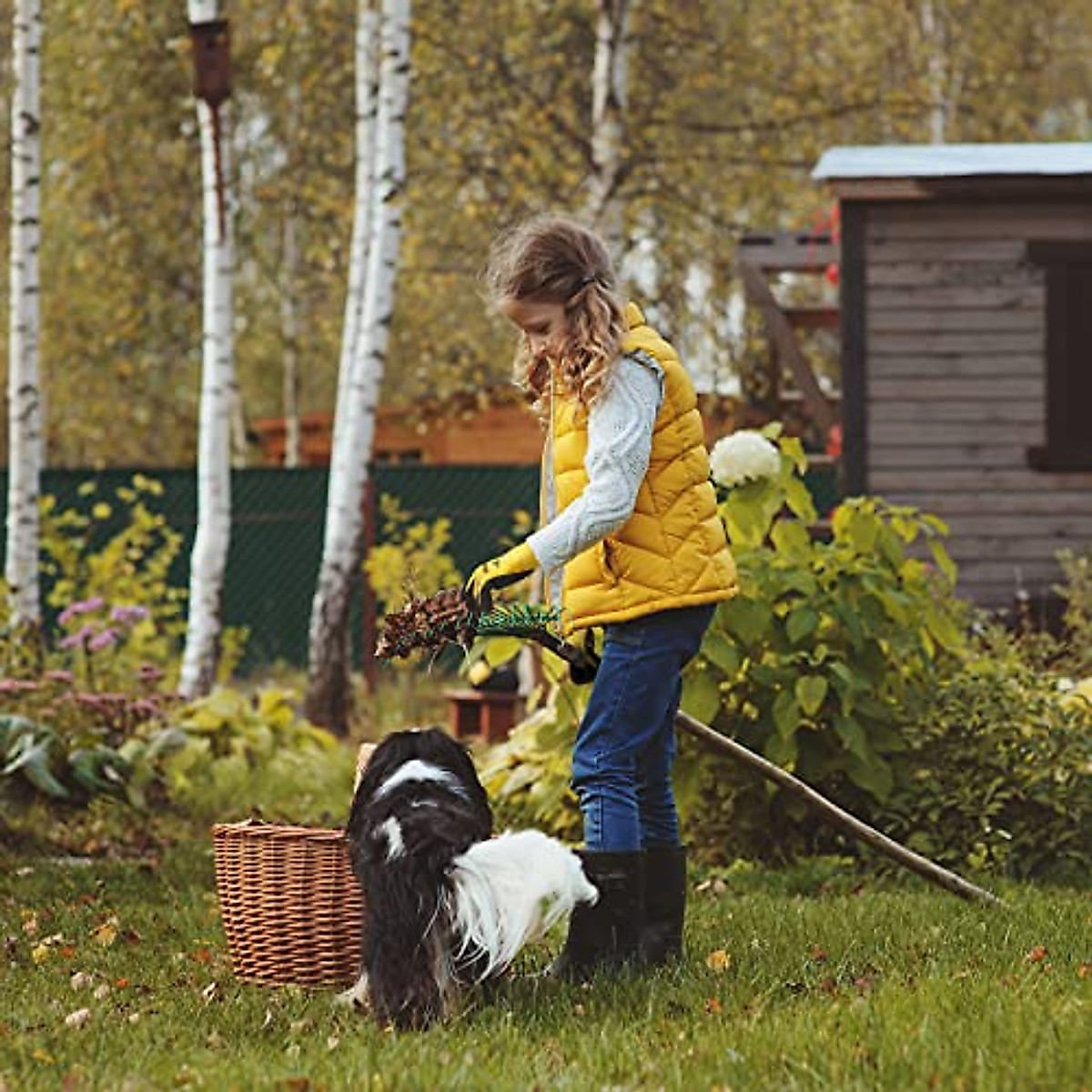 Kebada K Kids Gardening Gloves Bulk Pack,Stretchy Toddler Garden Gloves,Grip Kids Work Gloves for 3-9 Years Old,Green Yellow Pink